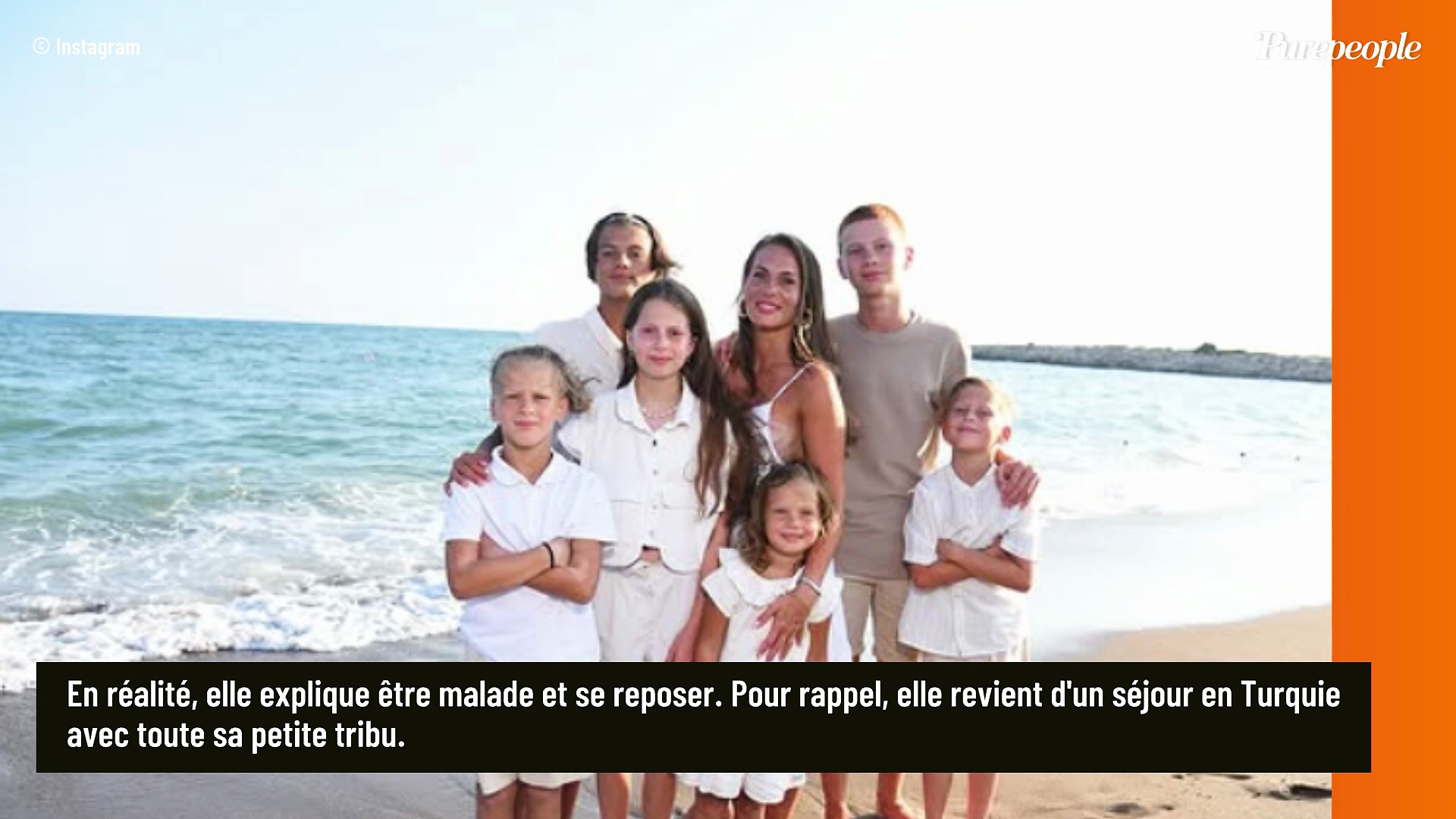 Nicolas Santoro (Familles nombreuses) en vacances avec ses 6 enfants ...