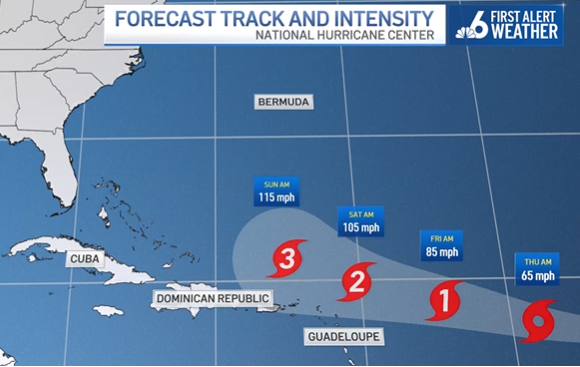 LIVE: Track Tropical Storm Erin, expected to intensify into a hurricane