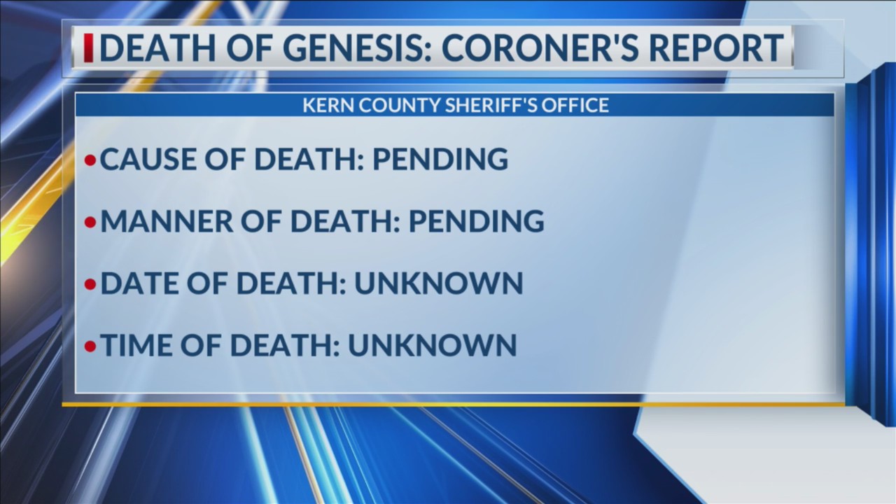 Details in the death of Genesis Mata pending according to Coroner's report