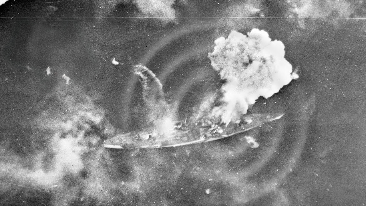 Sinking Hitler's Best Battleship with Earthquake Bombs