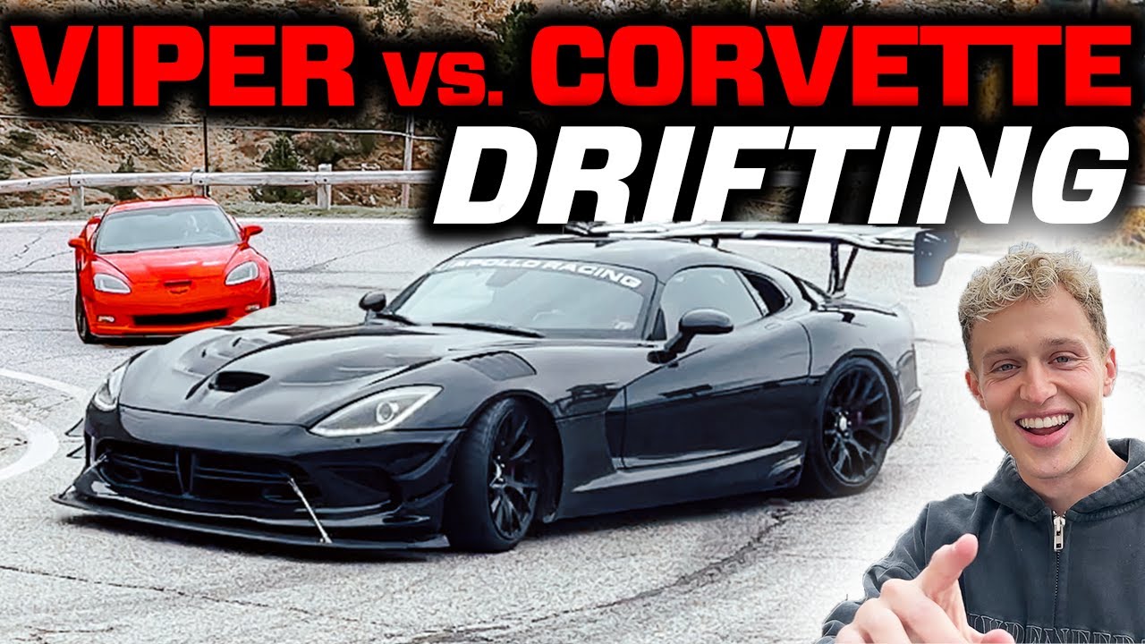 Dodge Viper vs Corvette Z06 on European Mountain Roads