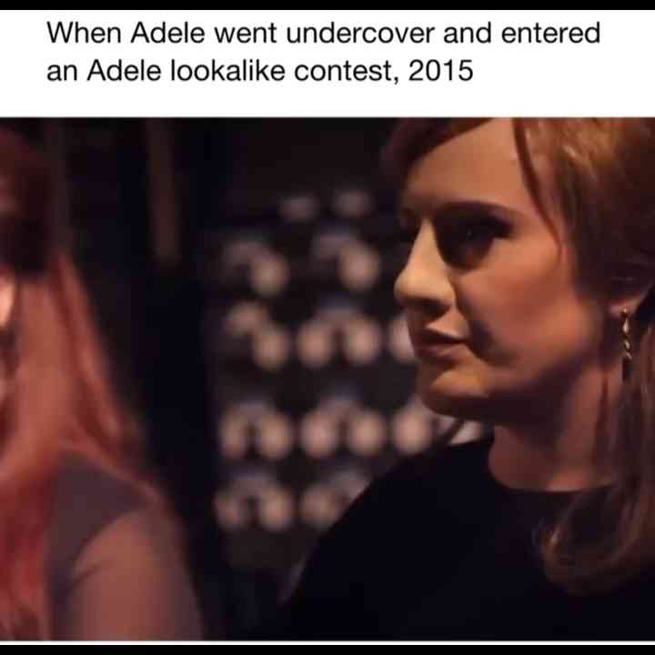 Adele Went Undercover In An Adele Lookalike Contest