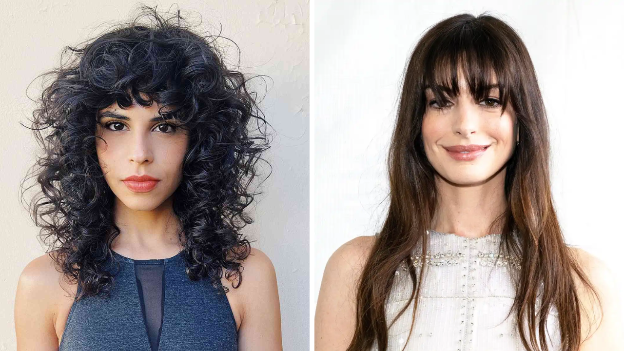 30 Hairstyles that work great with bangs