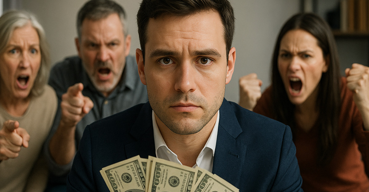 My sister lied to the rest of the family and said I’m rich so they’d ...