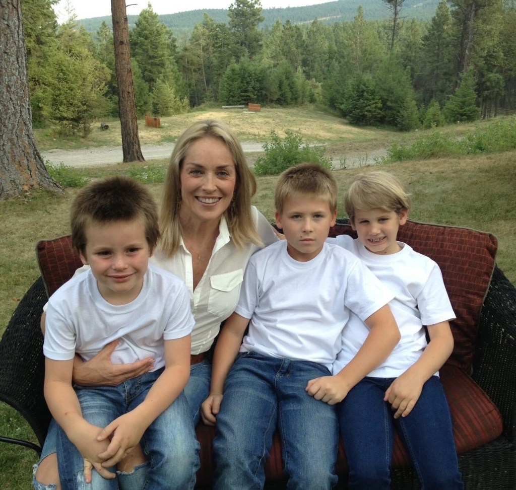 Sharon Stone makes rare red carpet appearance with her 3 sons at ...