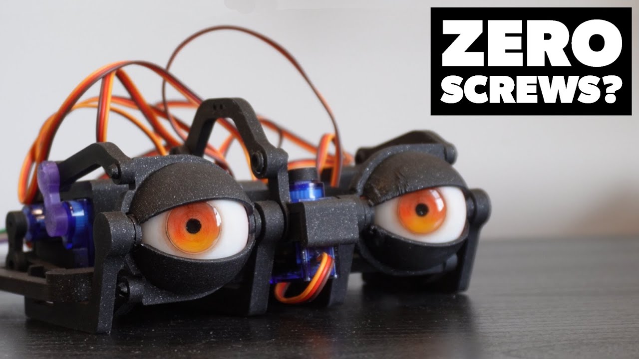 Designing a 3D Printed Animatronic Eye Mechanism With Zero Fasteners