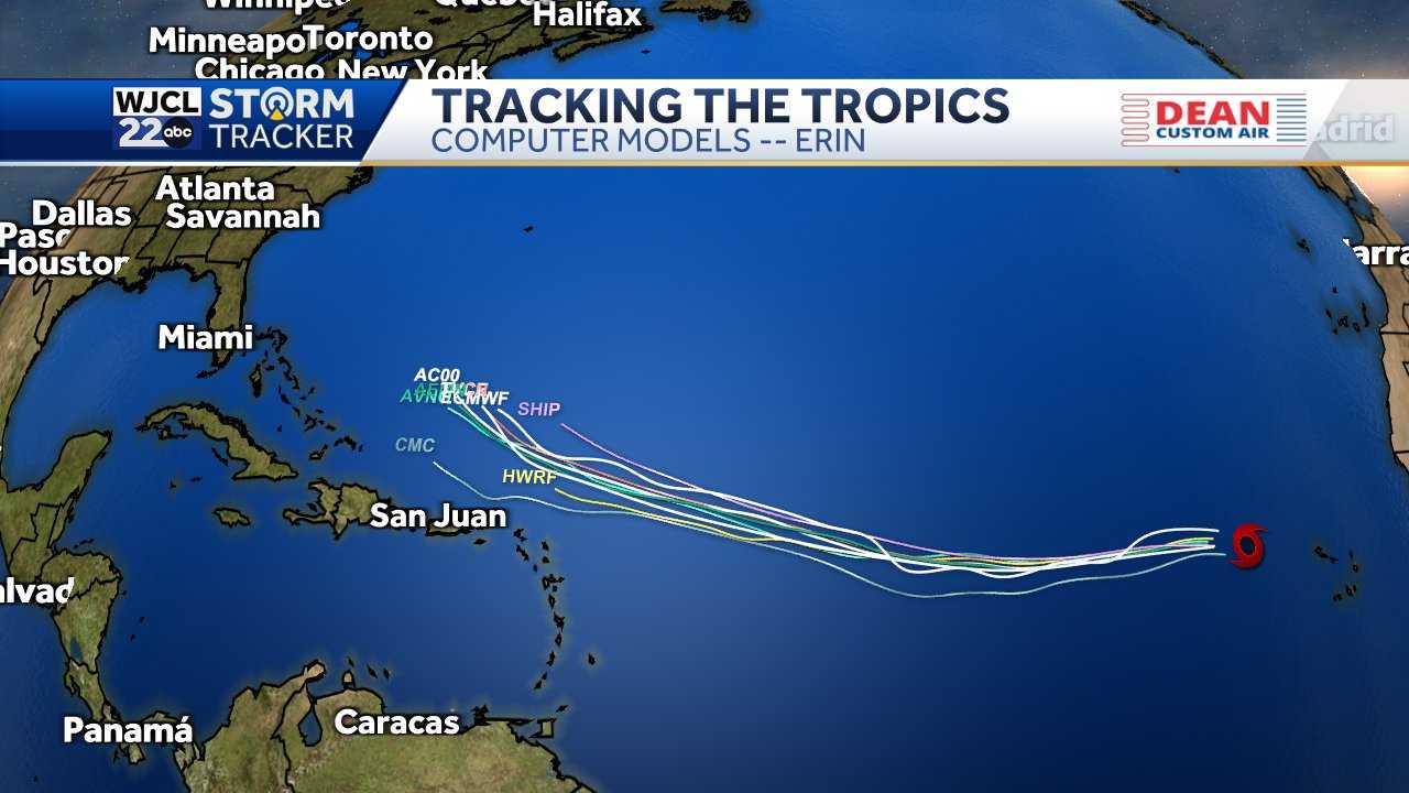 Tracking the Tropics: The latest spaghetti models for Tropical Storm Erin