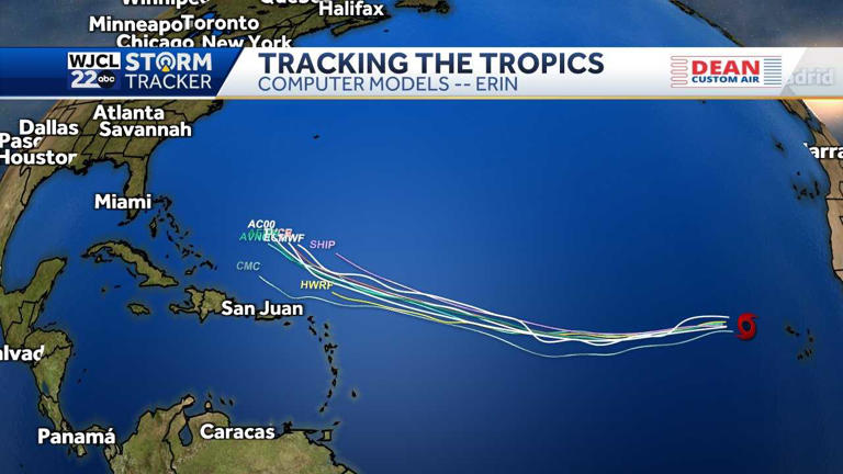 Tracking the Tropics: The latest spaghetti models for Tropical Storm Erin