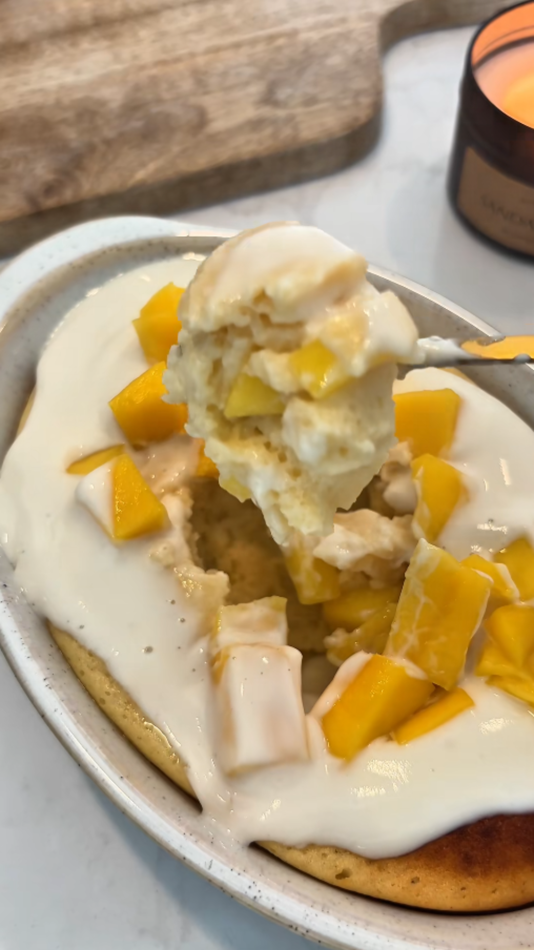 Light and Luscious 250-Calorie Whole Mango Cake