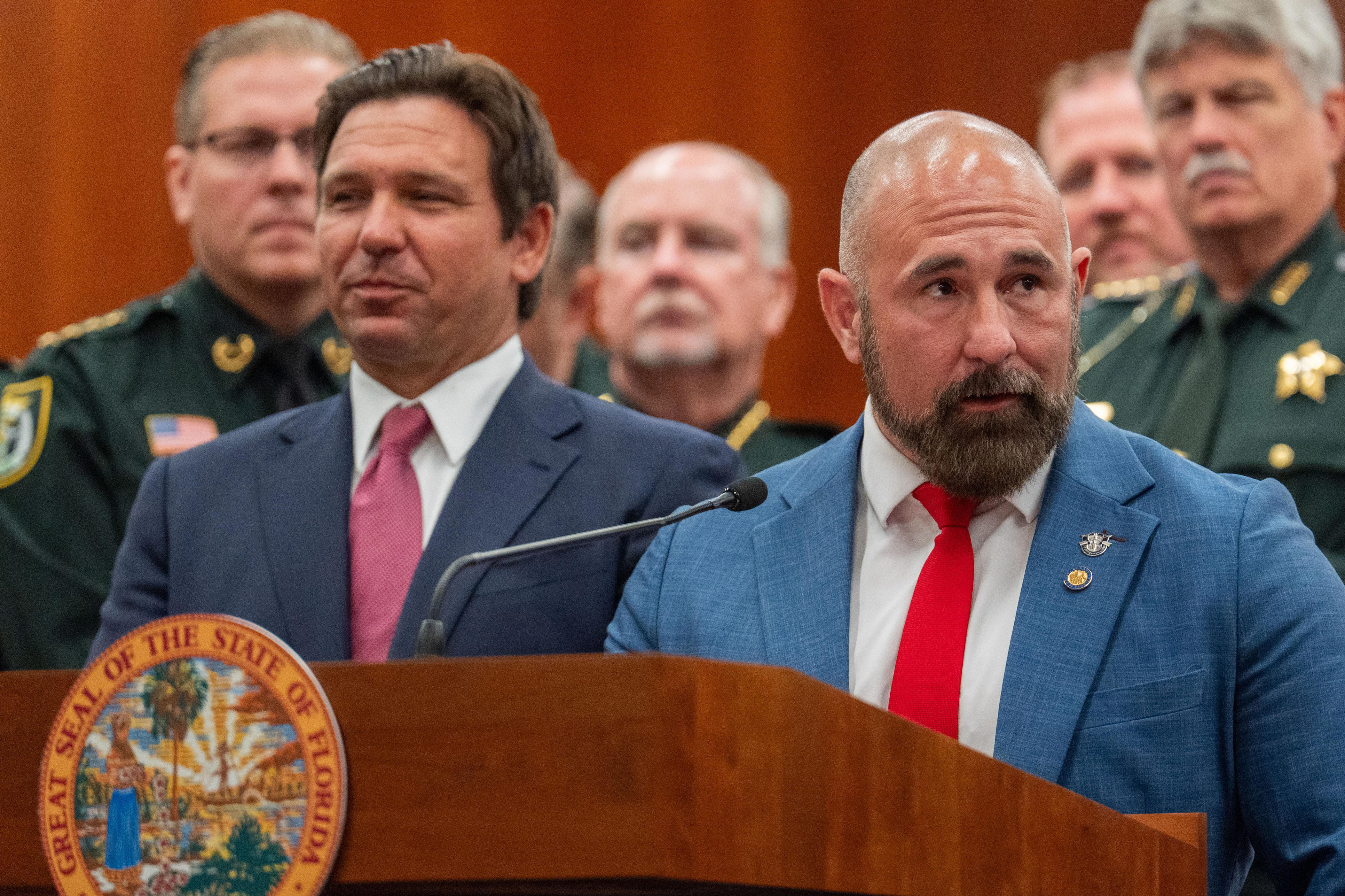 Florida Gov. DeSantis hails Lt. Gov. Jay Collins’ story, but says ...