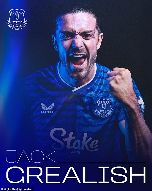 Jack Grealish completes Everton loan move from Man City as star begins ...