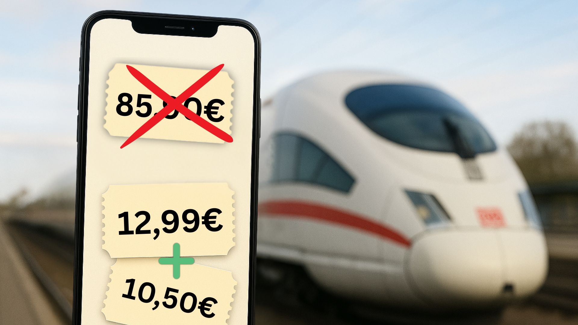 Deutsche Bahn: Zwei Tickets buchen und trotzdem günstiger fahren