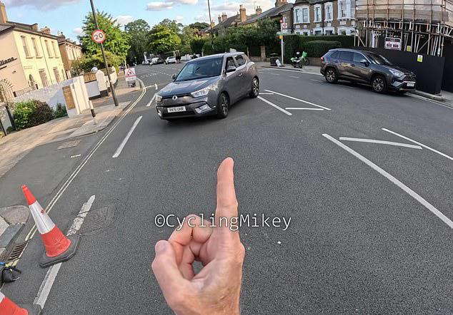 Bike vigilante Cycling Mikey returns to scene where he pushed his bike ...