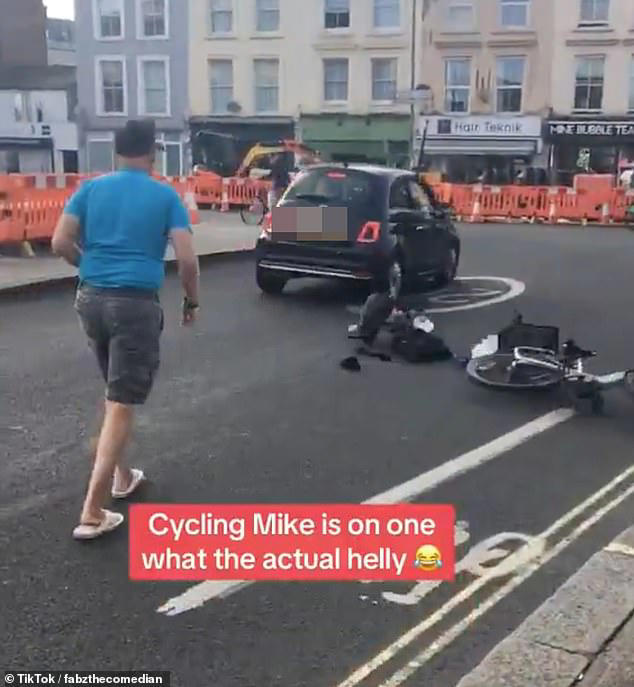 Bike vigilante Cycling Mikey returns to scene where he pushed his bike ...