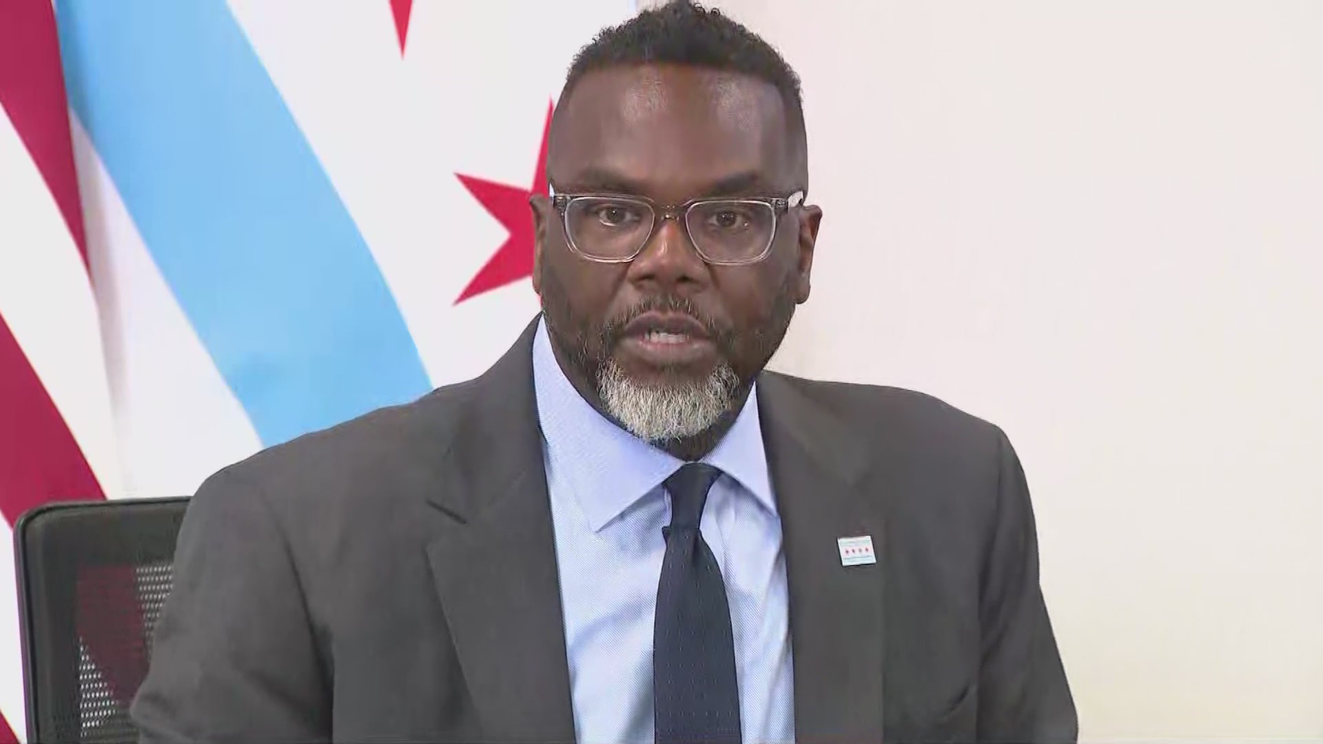 Mayor Johnson holds media briefing after responding to President Trump ...