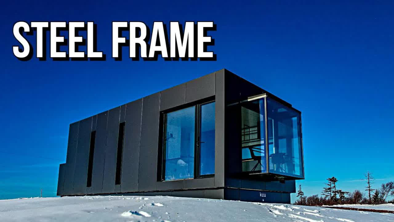 A 410 square foot steel frame prefab home has just been revealed and it ...
