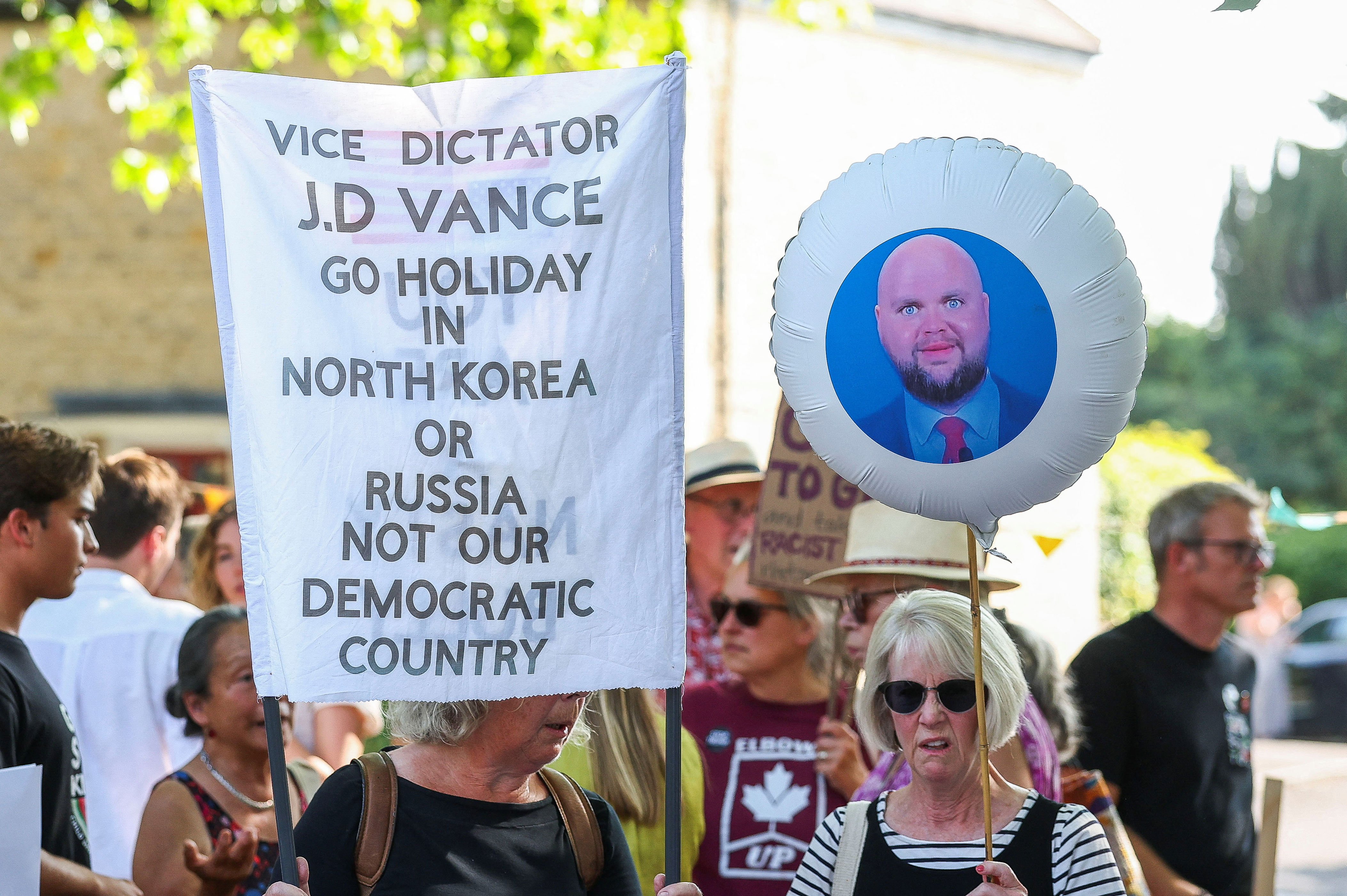 How JD Vance's visit to a Cotswolds village sparked anger - and even ...