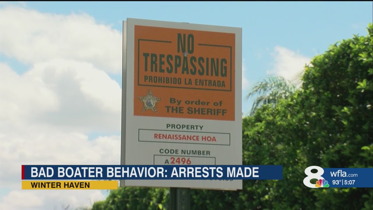 Sheriff Judd warns trespassers will be arrested on Lake Winterset