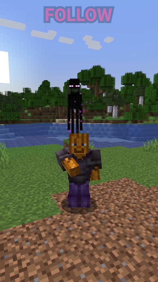 Endermen are a nightmare on bedrock! #m #minecraftm #minecraftbedrock