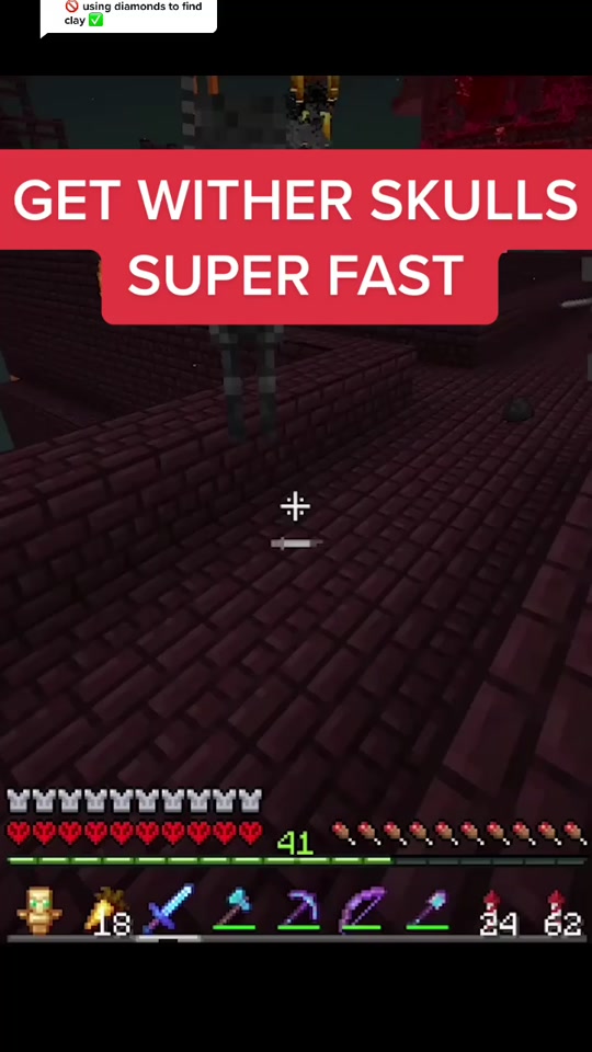 Reply to @probablysilver Minecraft lifehack: fast wither skulls! #mine...