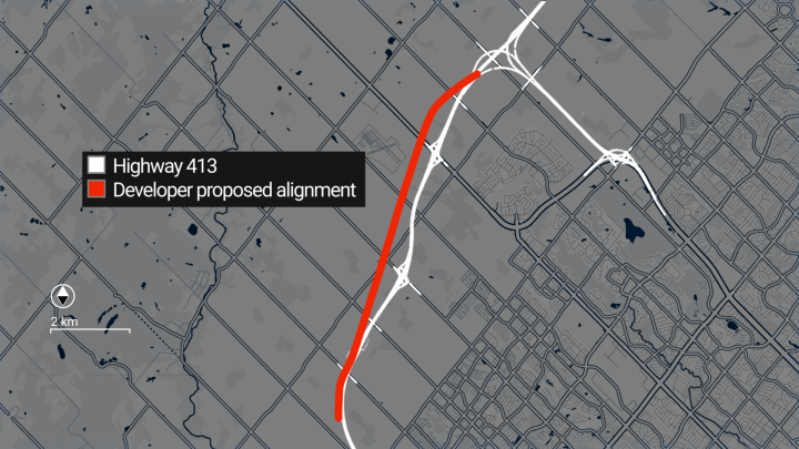 Ford government considered ‘developer-proposed’ Hwy. 413 route alteration