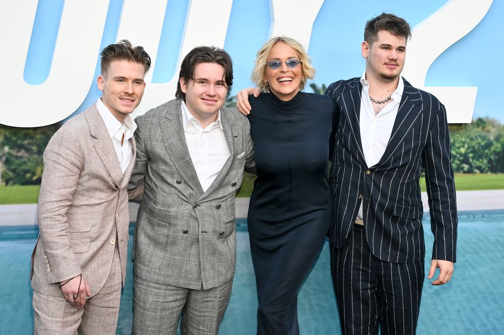 Sharon Stone's handsome sons make their red carpet debut weeks after ...
