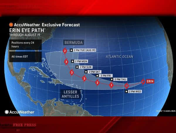 Erin Expected To Be Major Hurricane: Heavy Rain To Puerto Rico ...