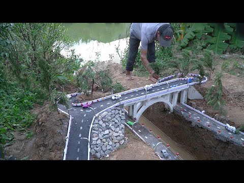 Complete The Mini Hoover Dam Bypass Bridge | Mini Construction
