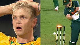 Unusual Scenes! Corbin Bosch Left In Disbelief As Bails Remain Intact ...