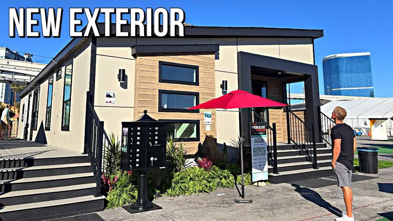 I Found a PREFAB HOME at the Home Show with a Brand New Exterior!