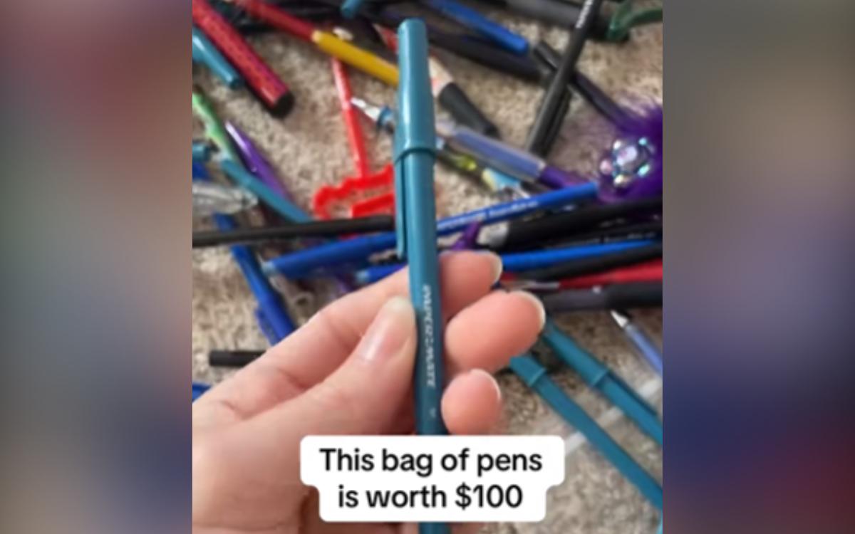 Woman buys $3 bag of pens at thrift store—then discovers their true value