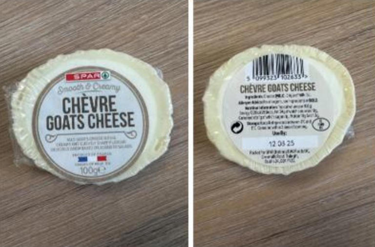 SPAR goats cheese recalled over deadly bacteria risk