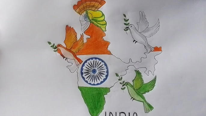 Independence Day 2025 drawings: 10 unique, simple 15th August drawing ...