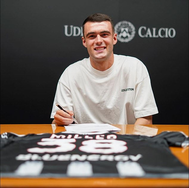 Lennon Miller seals £4.75m, five-year deal with Udinese