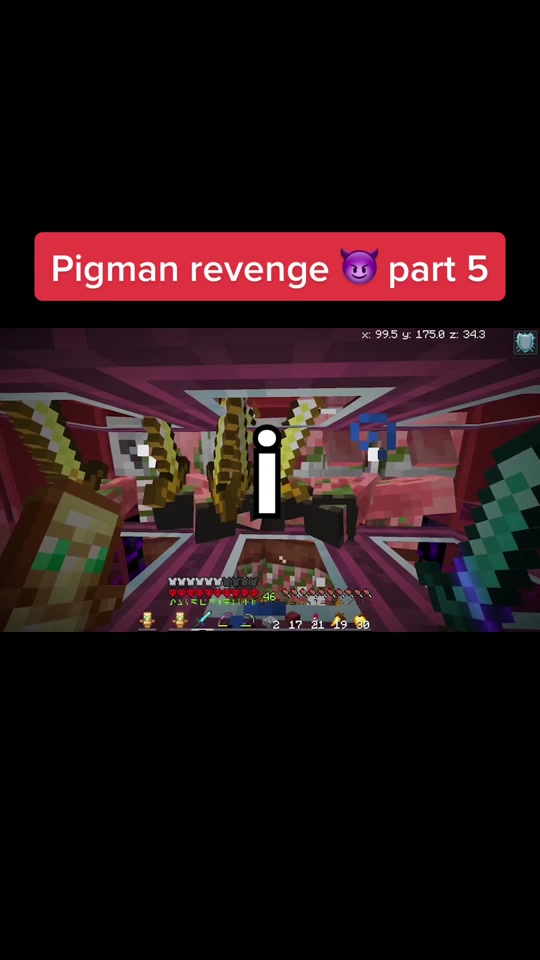 Pigman revenge pt5 #minecraft #neardeath #hardcoreminecraft #mc #mcyt...