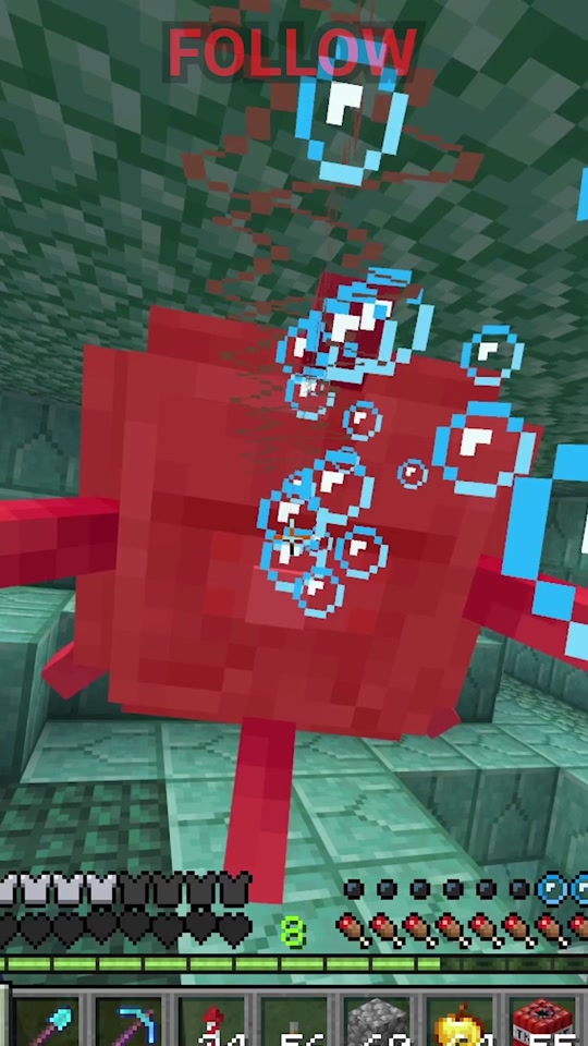 Easily loot an ocean monument! #minecraft #minecraftbedrock #minecra...