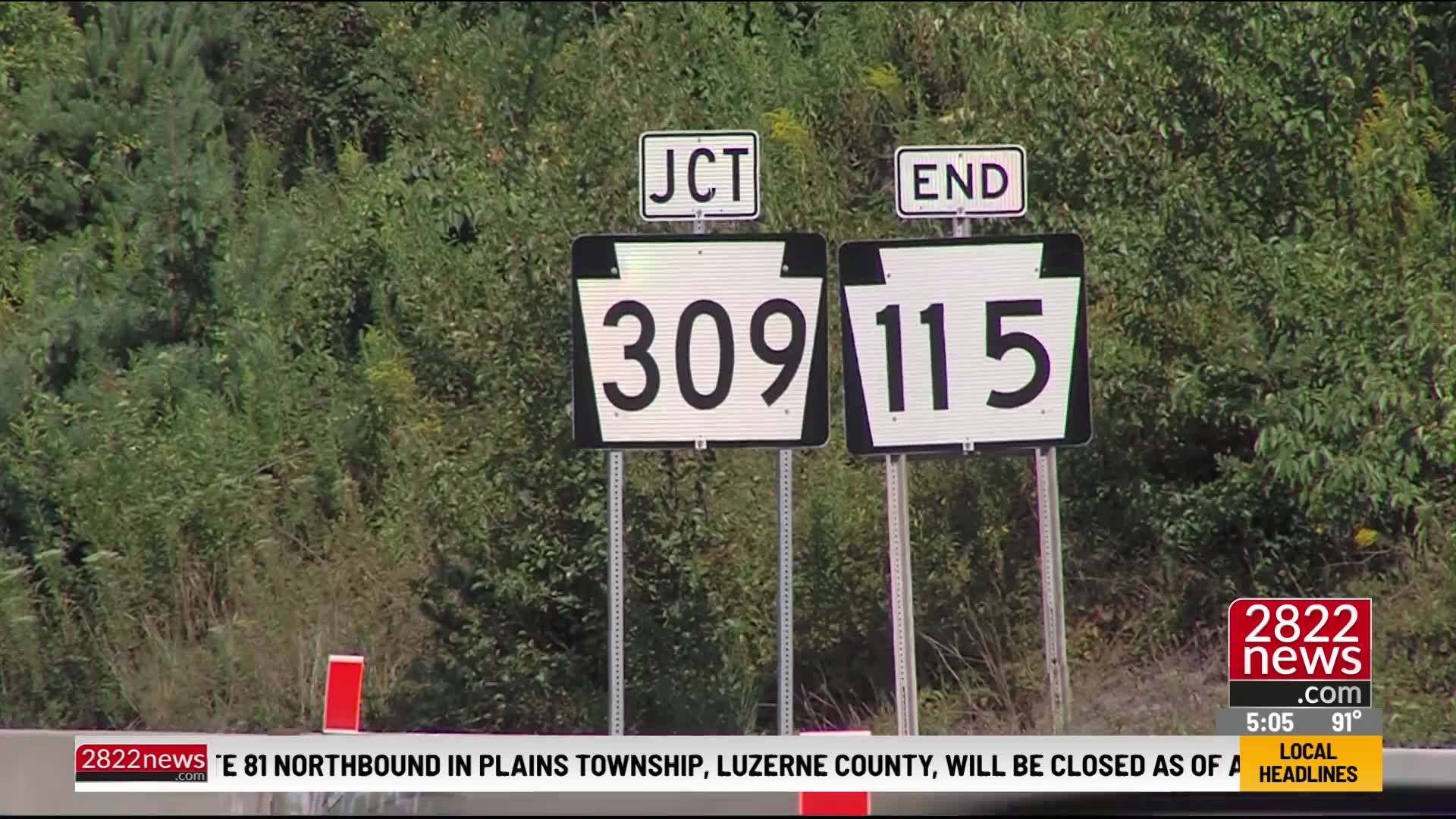 Ramp closure on SR 115 to I-81 in Luzerne County | 28/22 News