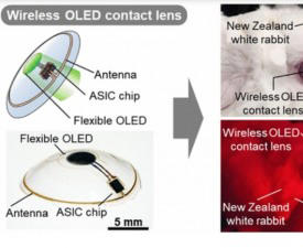 KAIST, 렌즈 착용만으로 망막 검진...세계 최초 무선 OLED 기술 구현