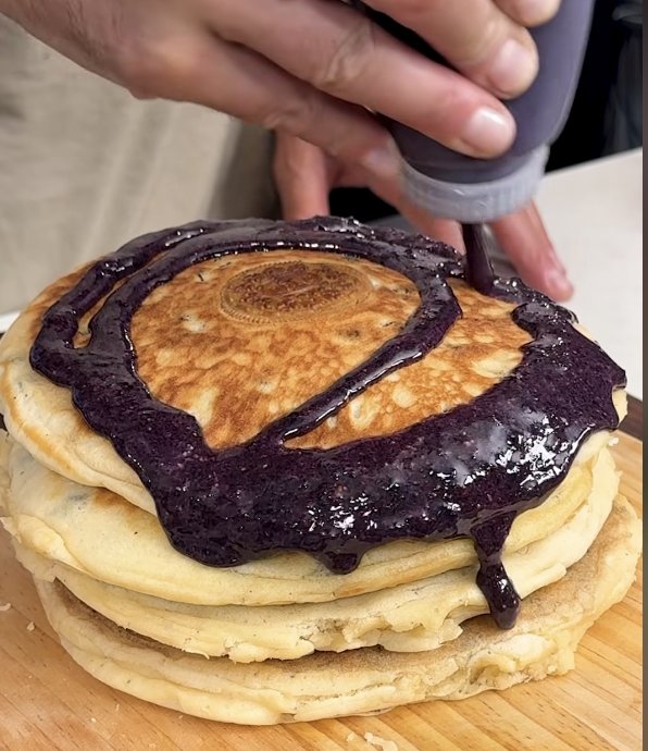 Blueberry Oreo Pancakes