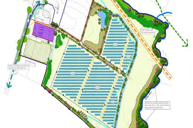 Plans submitted for 33-acre solar farm that would power 1,000 homes