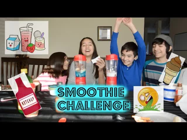 Smoothie Challenge! w/ OmgitsSaraH