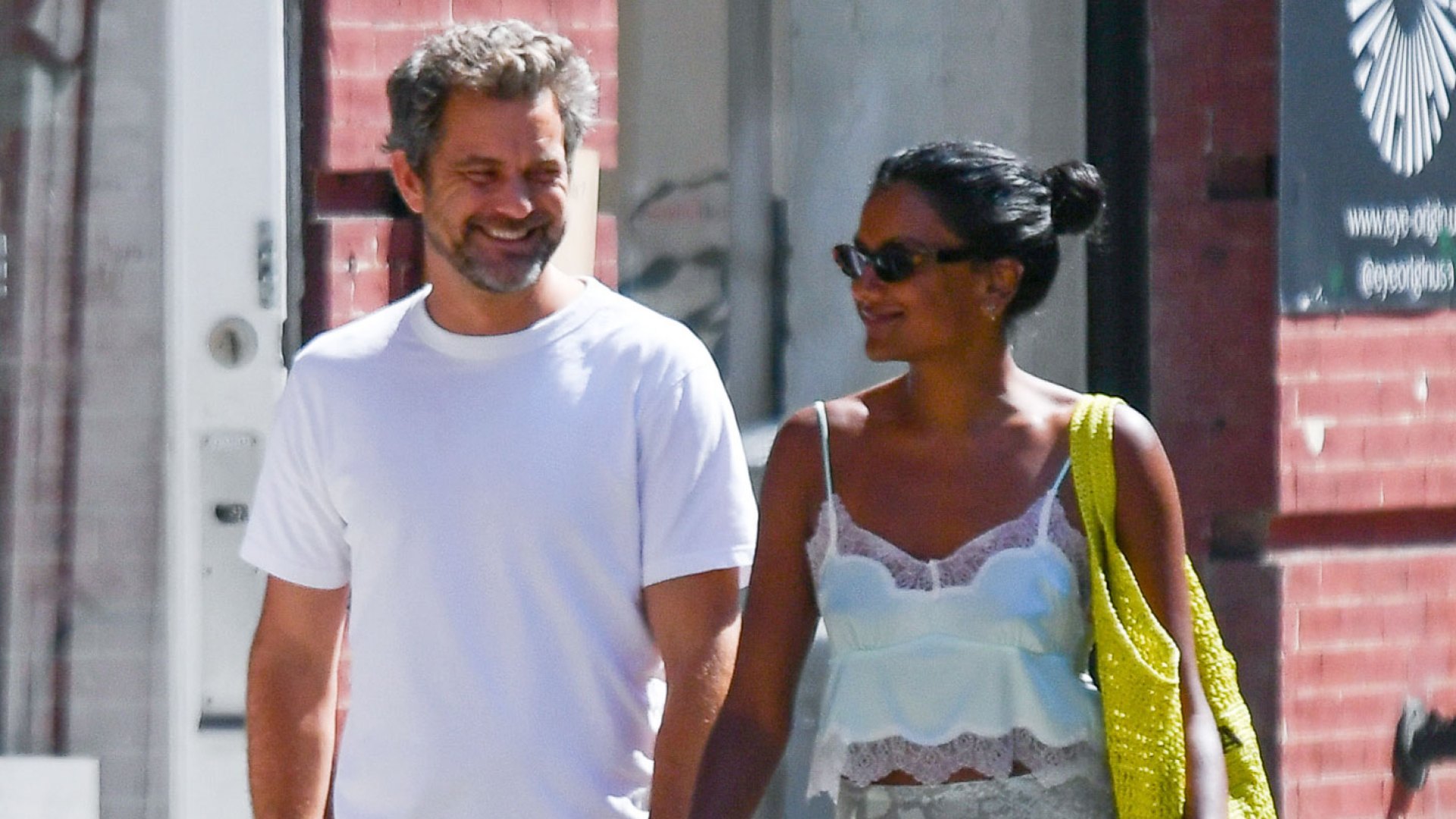Joshua Jackson Strolls and Smiles With Simone Ashley in NYC in New Photo
