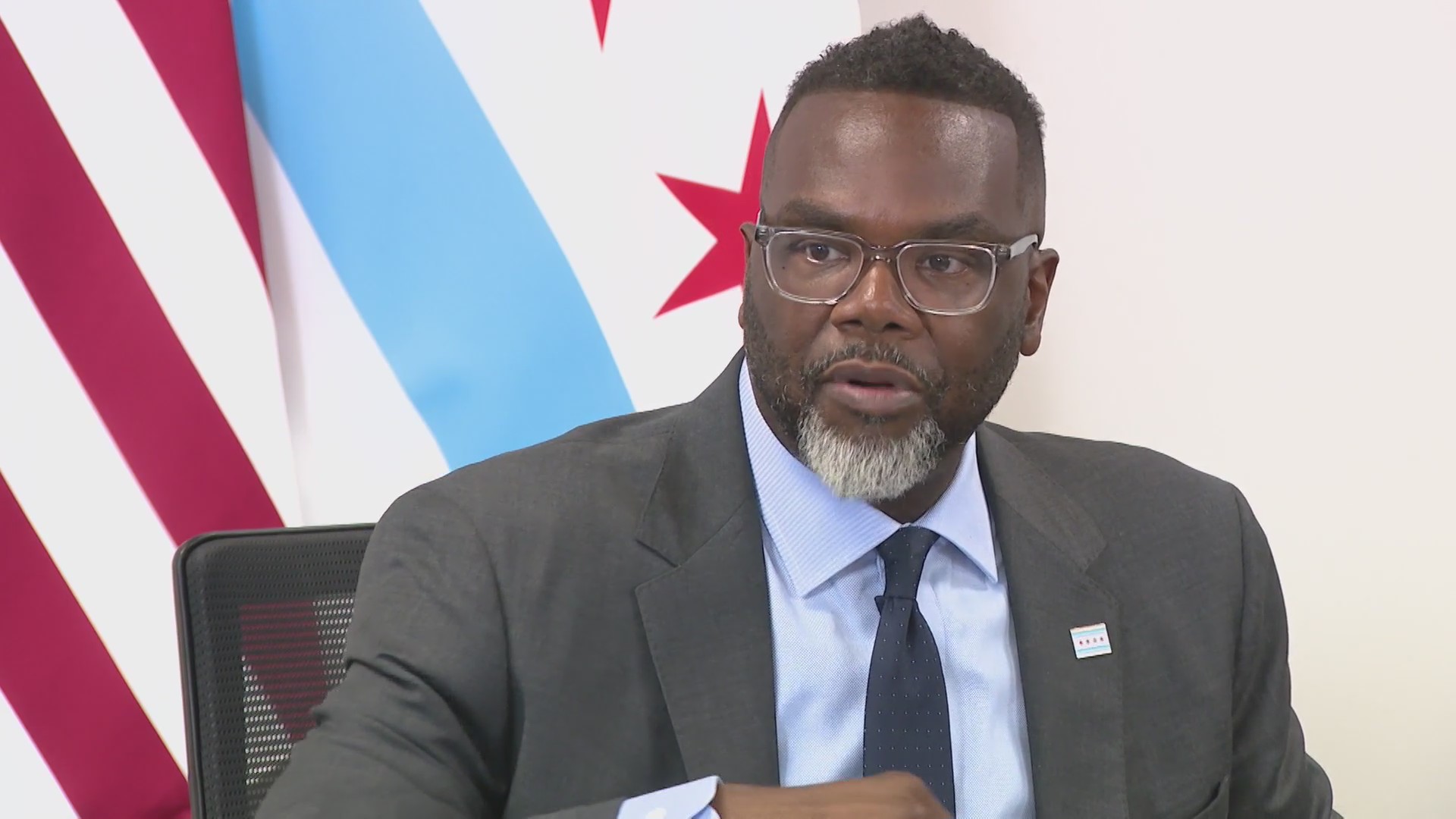 Mayor Johnson holds media briefing after responding to President Trump ...