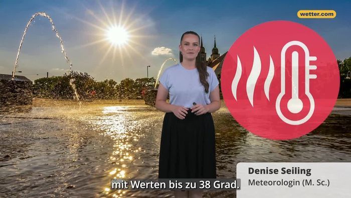 Wetter heute: 38 Grad! Der Hitzehöhepunkt beginnt