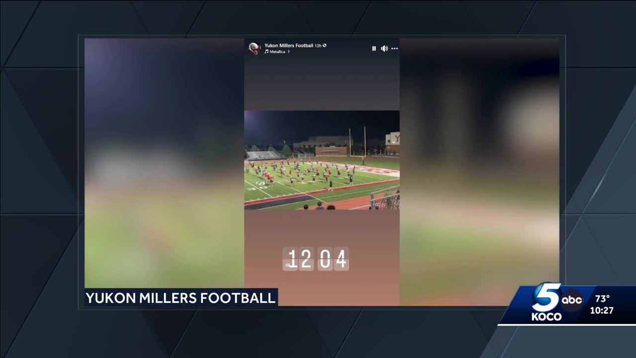 Yukon Millers hold midnight practice for opening day of Oklahoma high ...