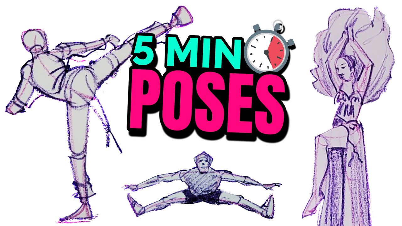 Draw ANY Pose in 5 Minutes! Timed Figure Drawing Challenge