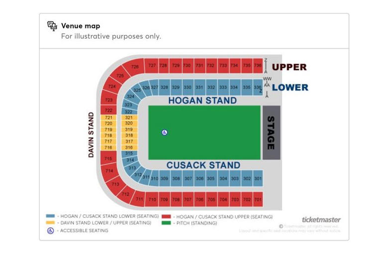 Oasis Croke Park road closures, stage times, seating plan and how to ...