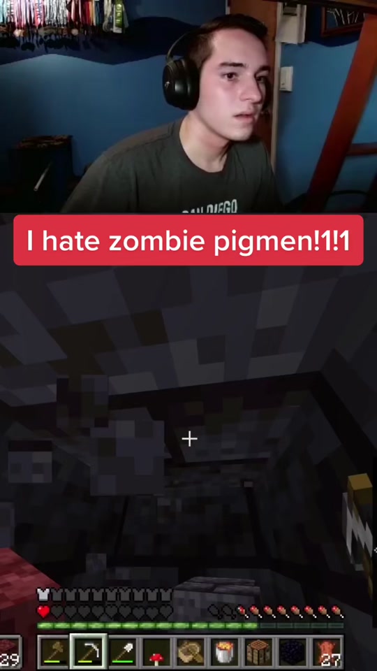 Zombie pigman does a little bit of trolling #minecraft #mcyt #mc #spe...
