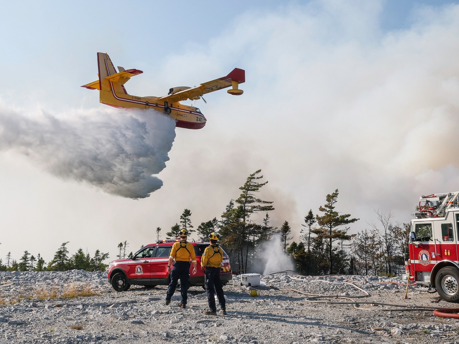 Un feu de forêt s’est déclaré dans la banlieue d’Halifax, un centre ...