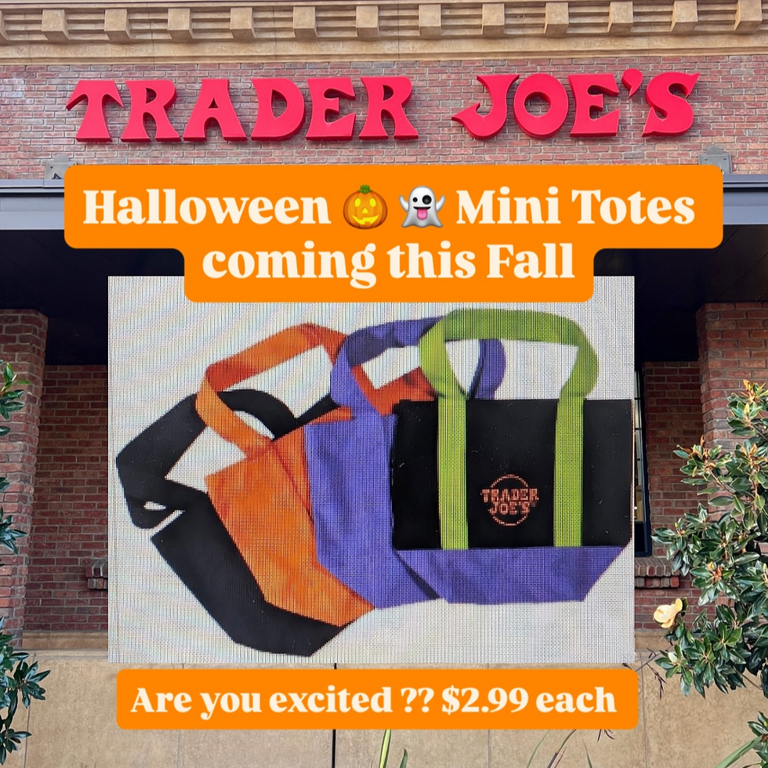 Get Ready: Trader Joe’s Halloween Mini Tote Bags Hit Stores Tomorrow